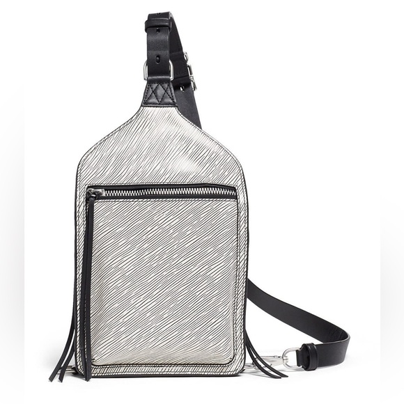 rag & bone | Bags | Rag Bone Elliot Sling Back White Black Leather ...
